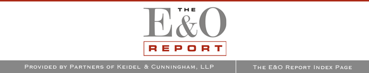E&O Report | The E&O Report